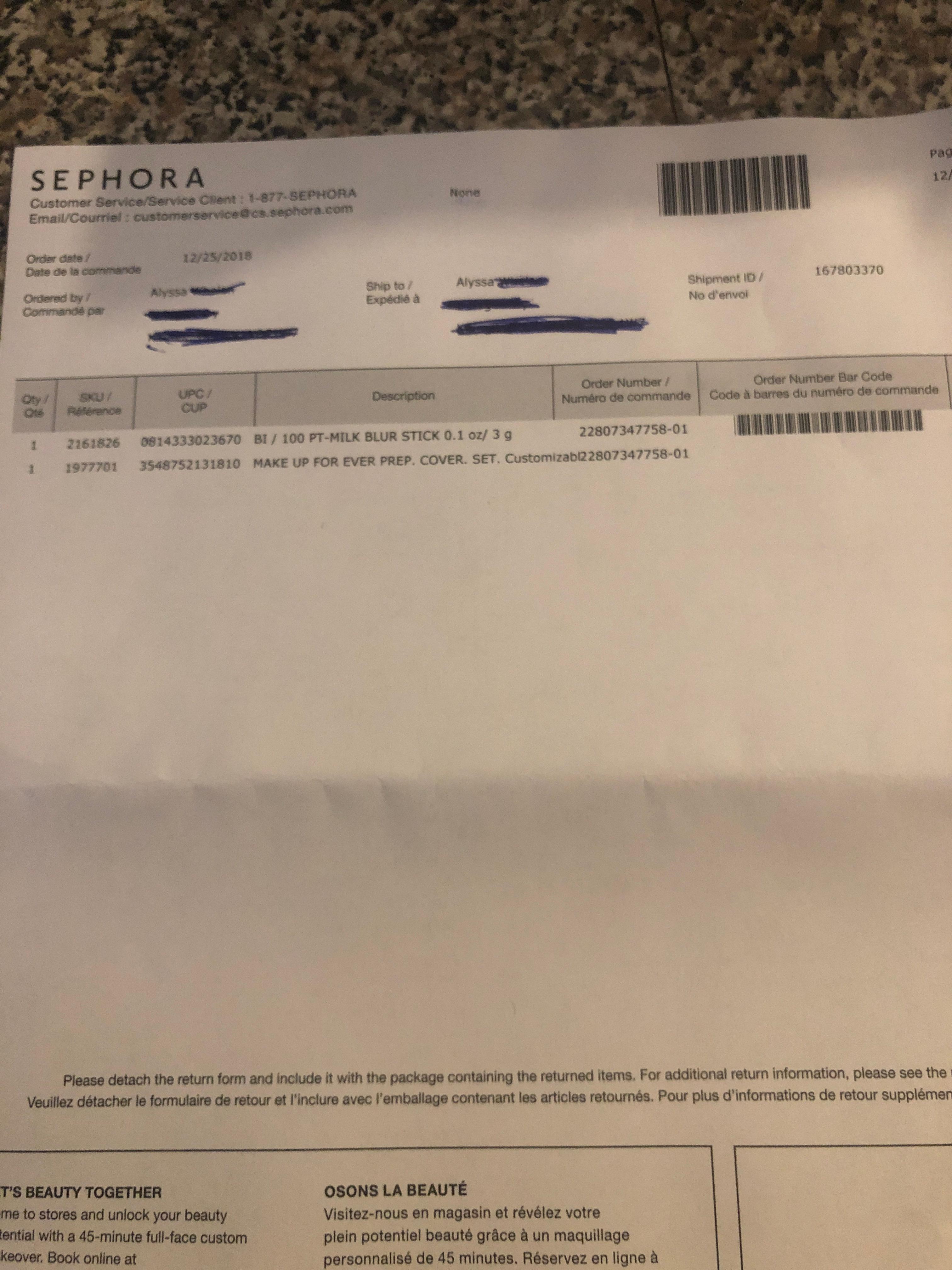 Missing Item - Beauty Insider Community