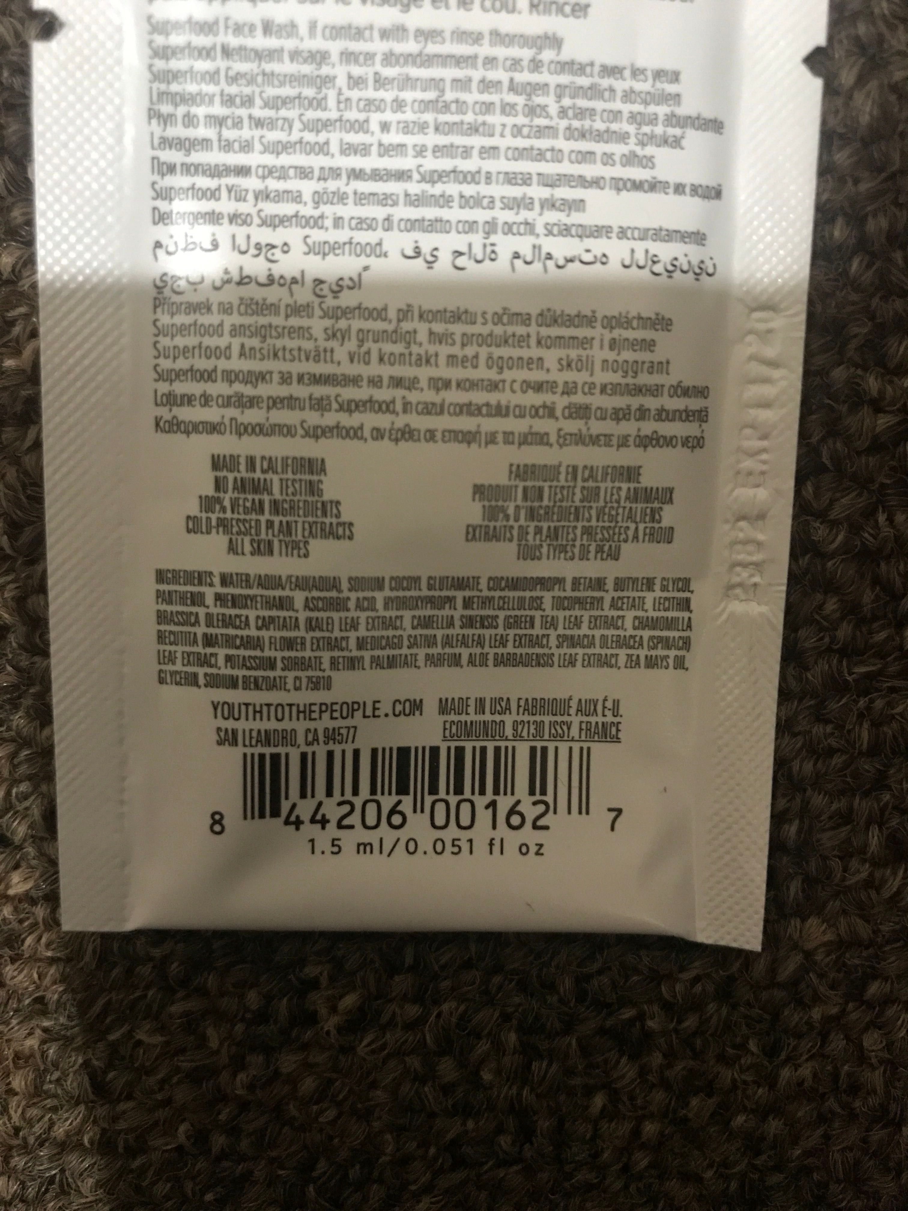 YTTP cleanser ingredients different in f... - Beauty Insider Community