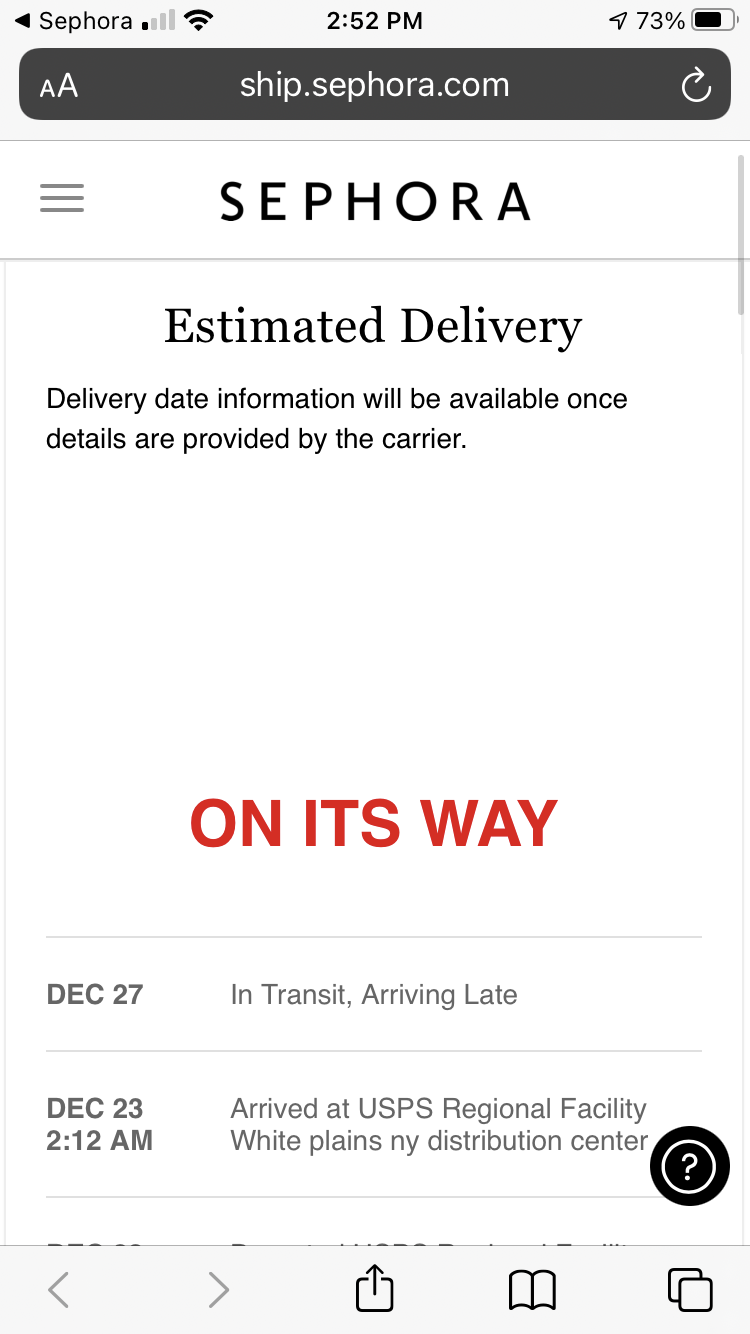 Lost package - Beauty Insider Community