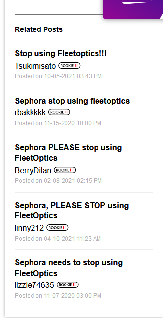 STOP using FleetOptics - Beauty Insider Community