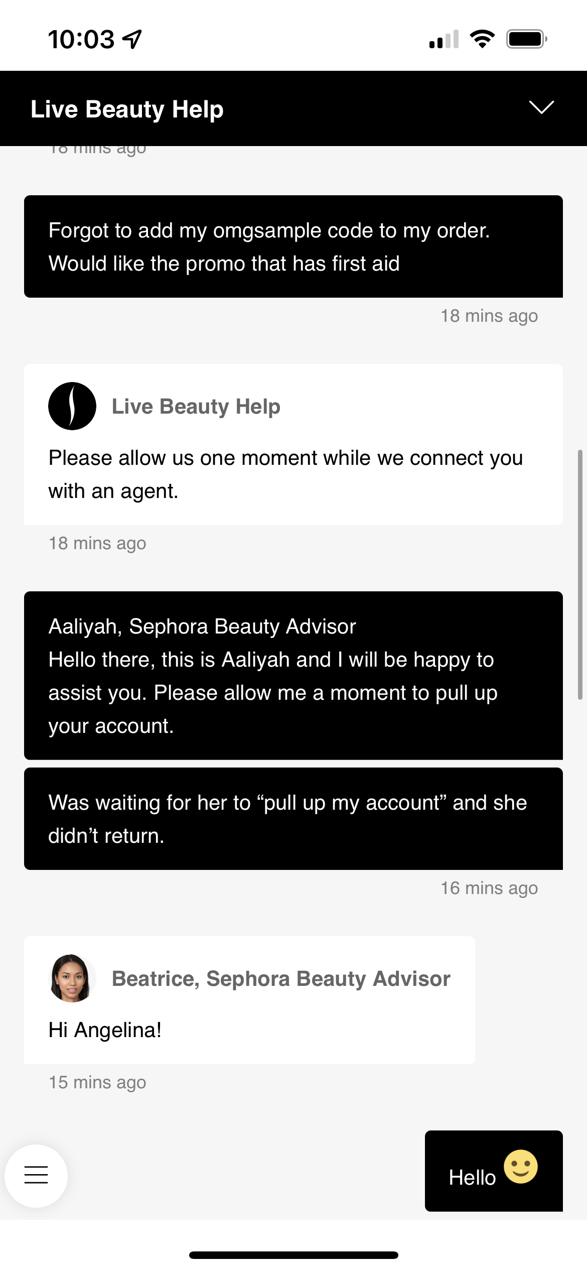 Sephora CS for Rouge Members - Beauty Insider Community