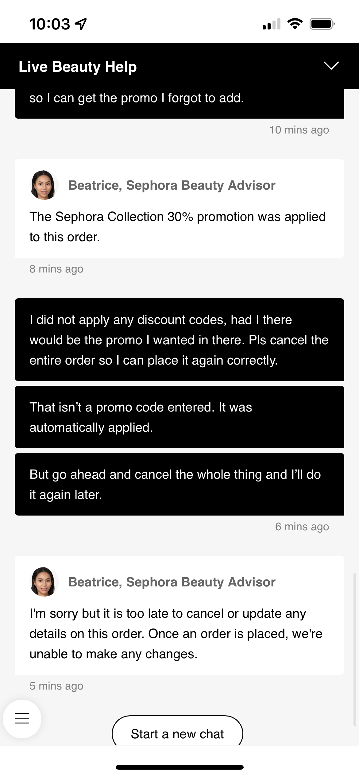 Sephora CS for Rouge Members - Beauty Insider Community
