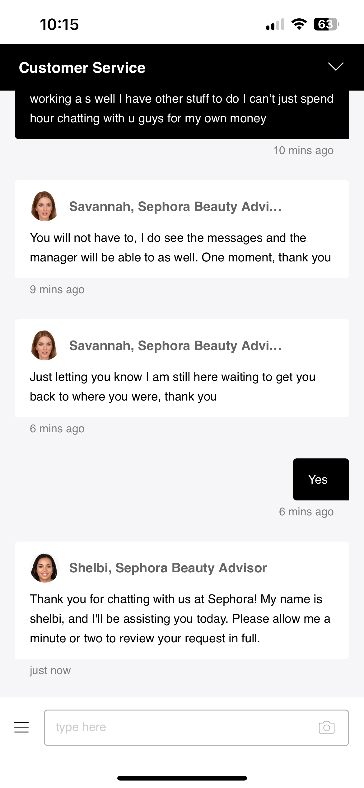 Customer servie - Beauty Insider Community