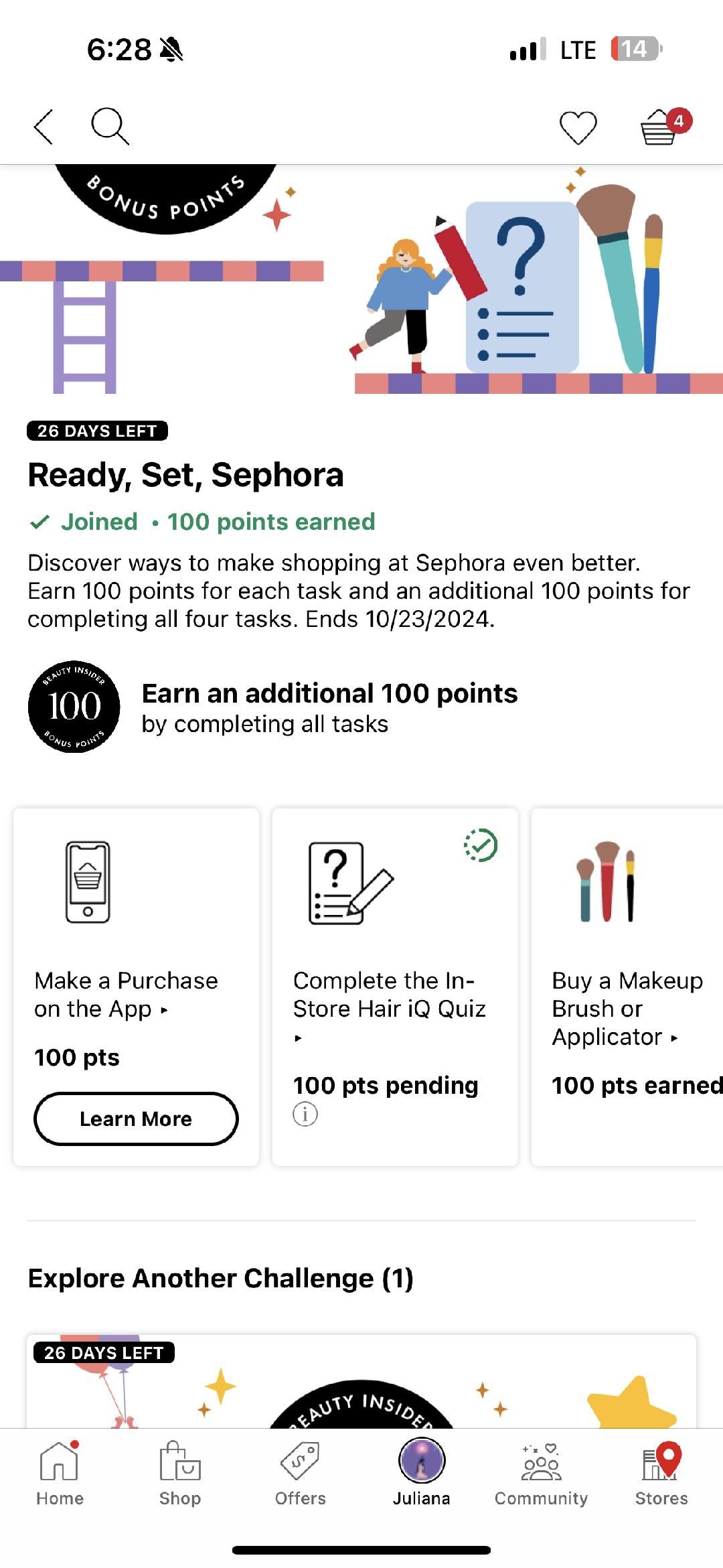 Regarding beauty challenge points. - Beauty Insider Community