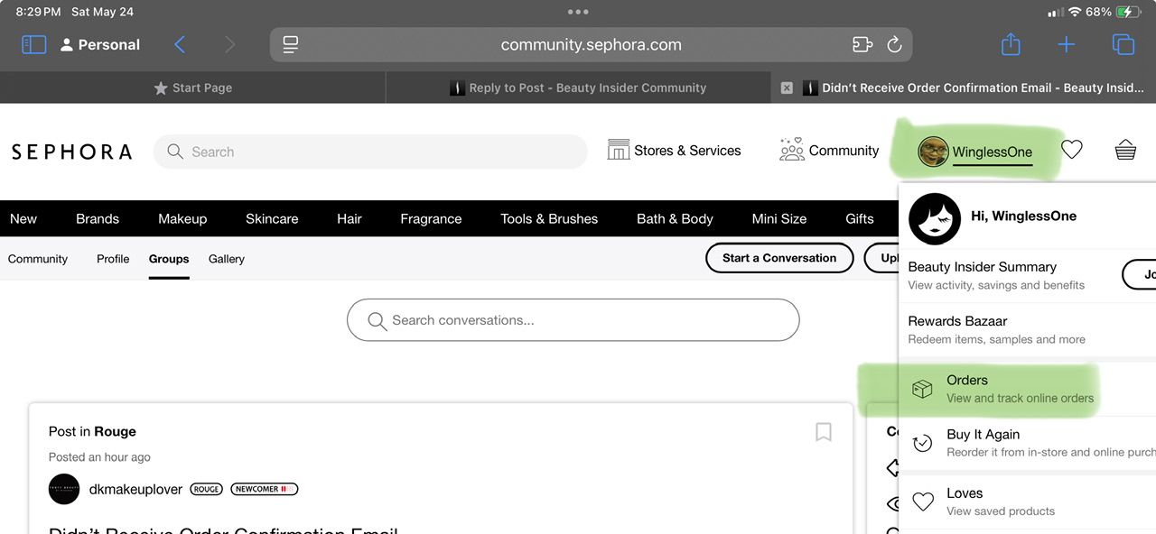 Didn’t Receive Order Confirmation Email - Beauty Insider Community